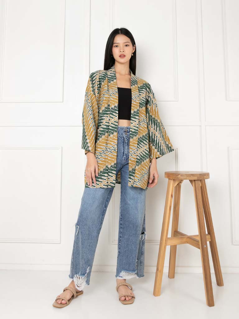 Parang Rusak | Green Gold | Haori Batik Naturally Dyed – The Batik ...