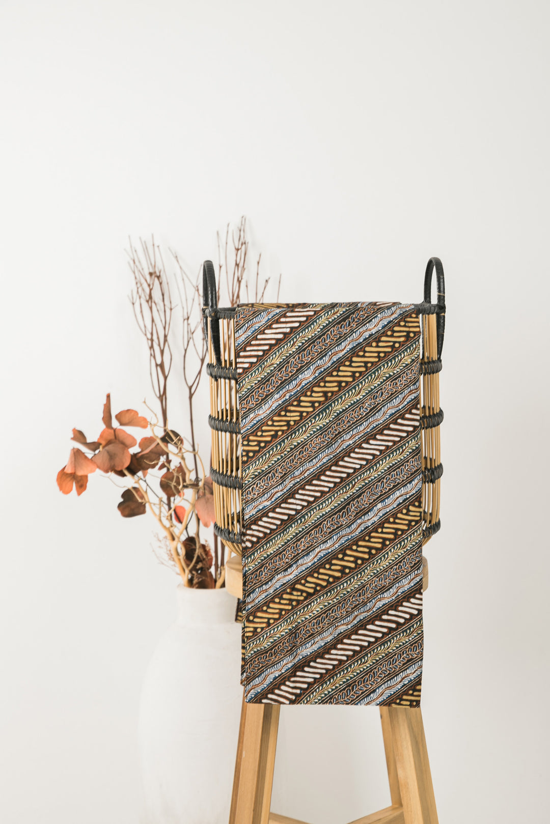 Long Table Runner | Batik Udan Liris | naturally dyed home decor – The ...