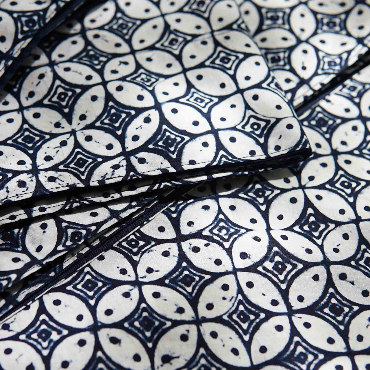 Long Table Runner | Kawung Indigo | naturally dyed home decor – The ...