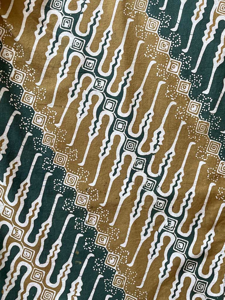 Shirt - Parang Green Gold – The Batik Library : Indonesian Craft Stories